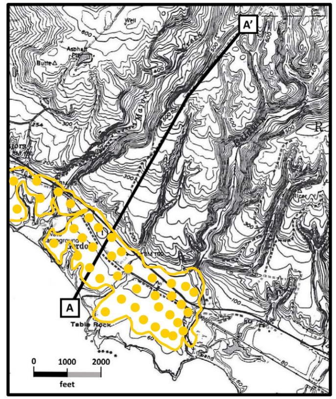 Solved On Figure 21.5, create a geologic map of the five | Chegg.com