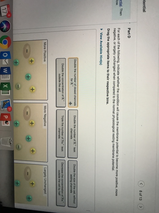 Solved For each of the following, indicate whether the | Chegg.com