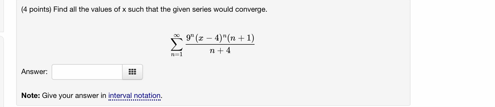 Solved 4 Points Find All The Values Of X Such That The 