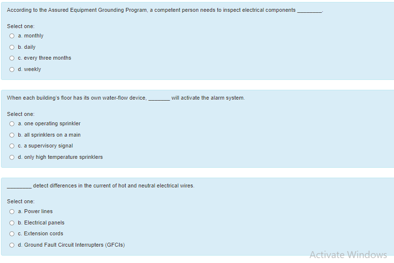 Solved According to the Assured Equipment Grounding Program, | Chegg.com