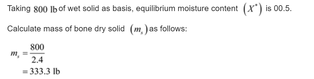 Solved A continuous countercurrent dryer is to be designed | Chegg.com