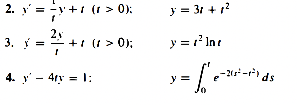 Solved Verification For each differential equation and | Chegg.com