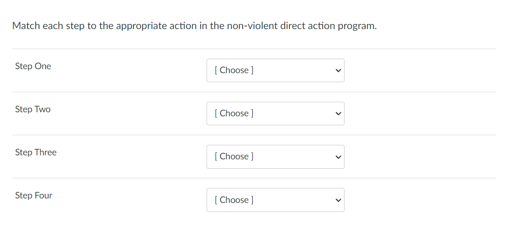 Match each step to the appropriate action in the | Chegg.com