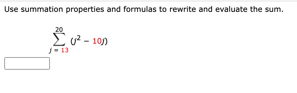 Solved Use summation properties and formulas to rewrite and | Chegg.com