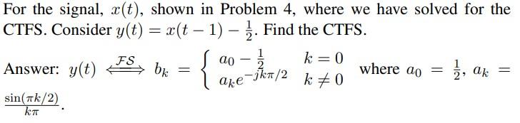 Solved 4.x(t)={10∣t∣ | Chegg.com