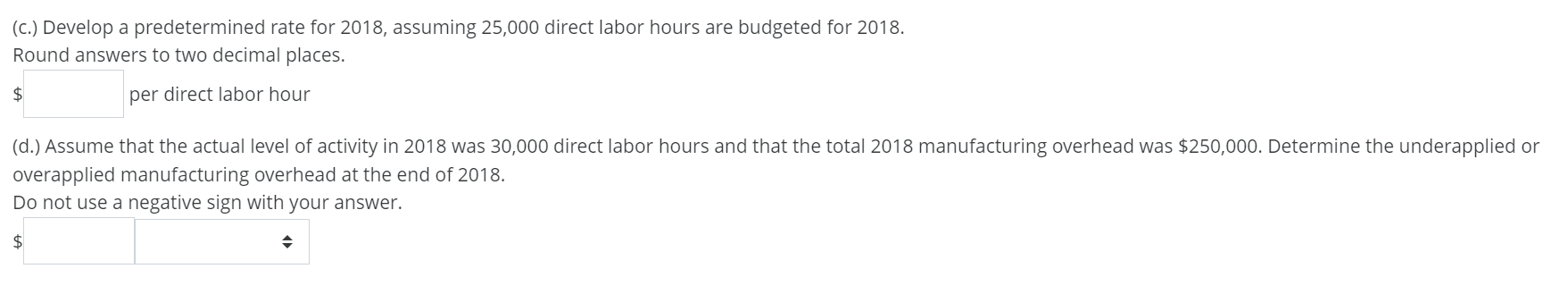 Solved Developing and Using a Predetermined Overhead Rate: | Chegg.com