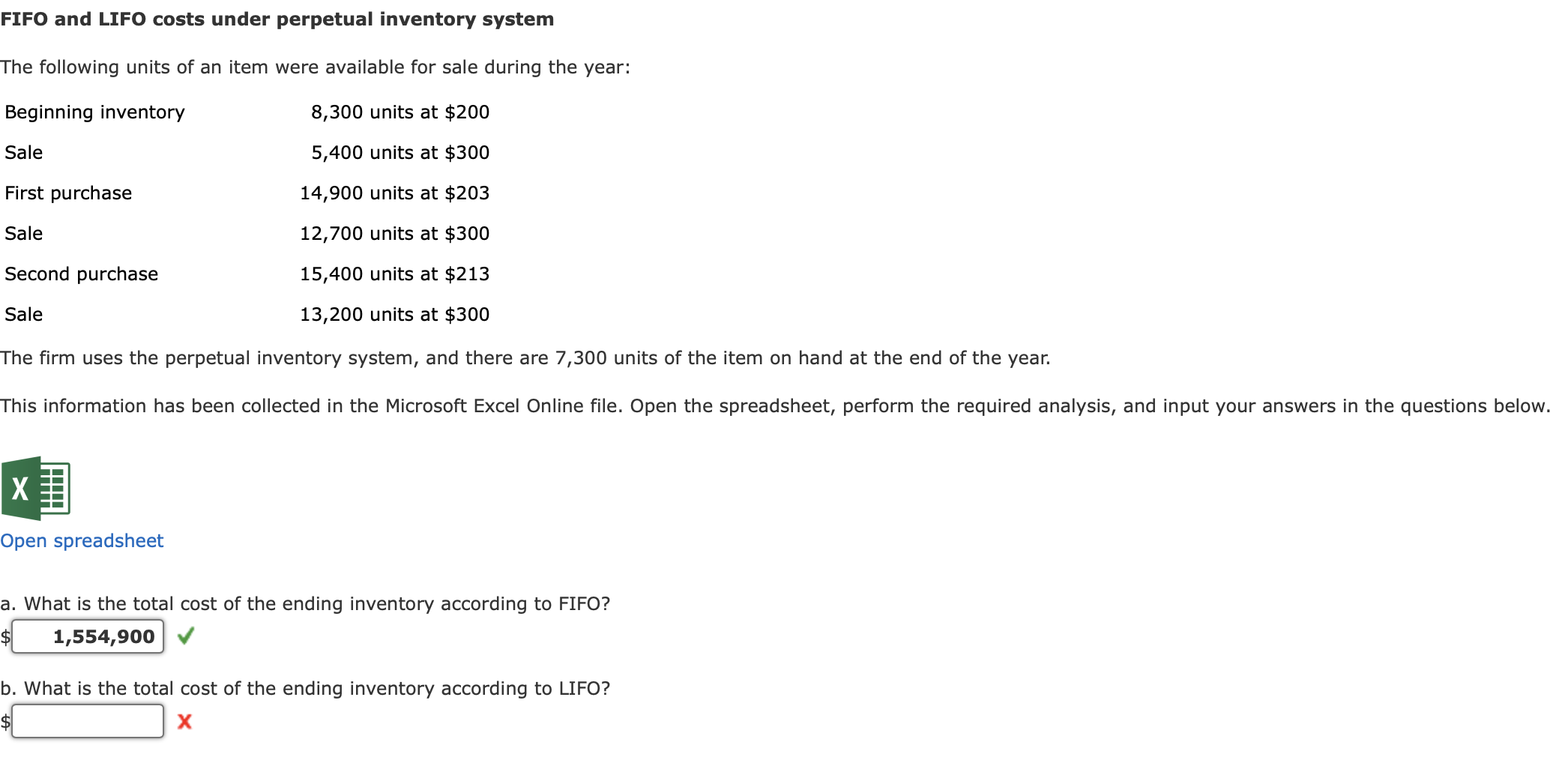 Solved FIFO and LIFO costs under perpetual inventory system | Chegg.com