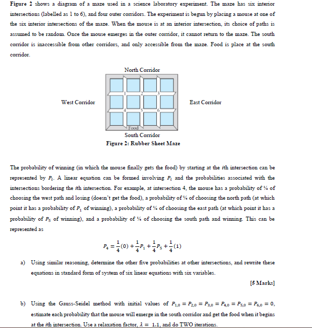 Solved Figure 2 shows a diagram of a maze used in a science | Chegg.com