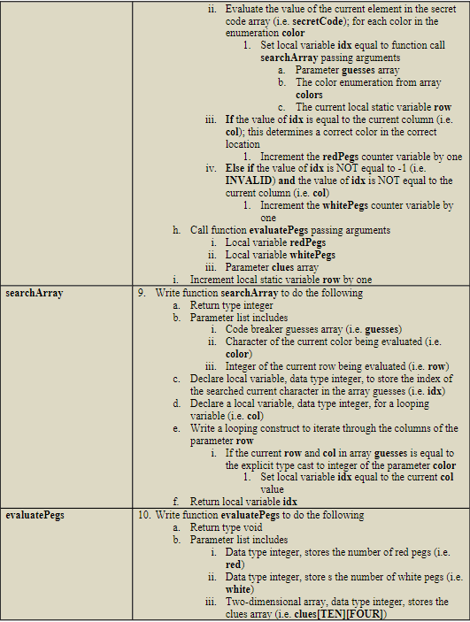 mastermind.c main 1. Copy C source code file | Chegg.com
