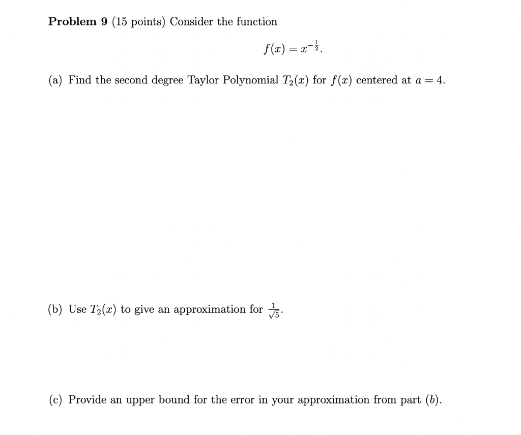 Solved Problem 9 (15 points) Consider the function f(x) = | Chegg.com Solved Problem 9 (15 points) Consider the function f(x) = | Chegg.com