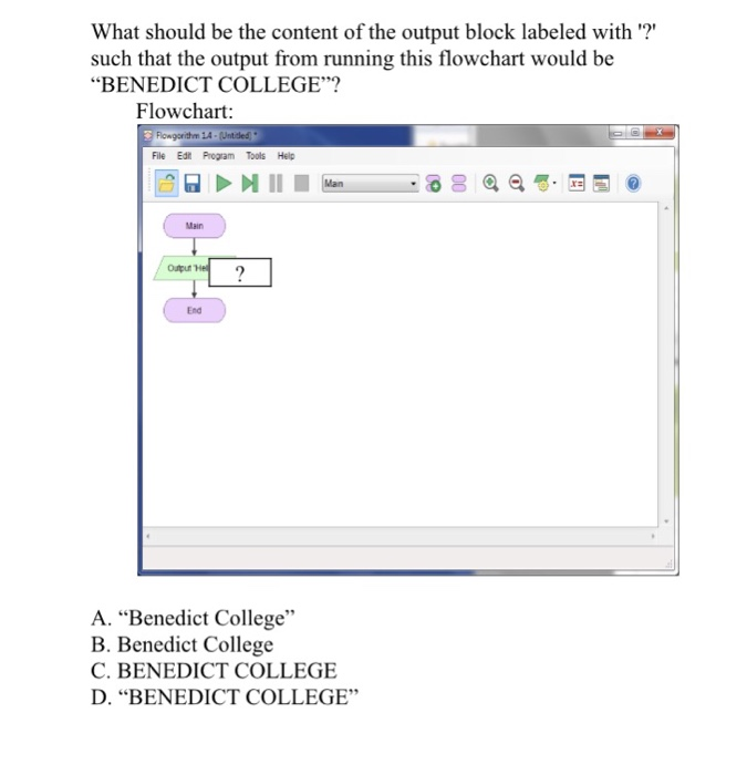 Solved What should be the content of the output block | Chegg.com