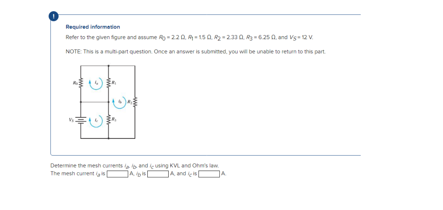 Solved Refer to the given figure and assume R0 = 2.2 Ω, R1 = | Chegg.com