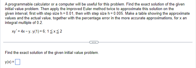 Solved A programmable calculator or a computer will be | Chegg.com