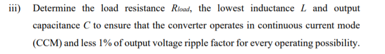 Solved (b) Figure Q1(b) shows a variable switched mode power | Chegg.com