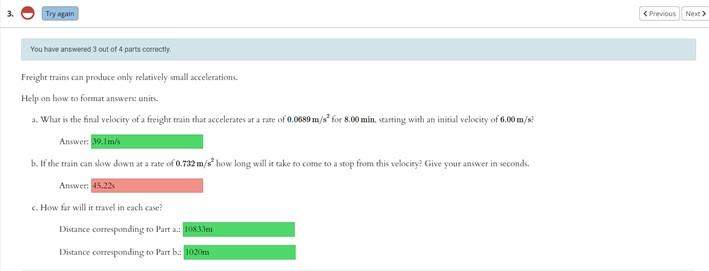Solved Try again You have answered 3 out | Chegg.com