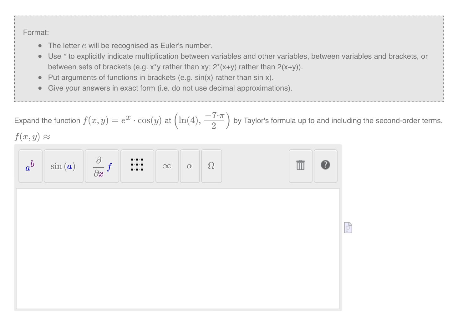 Solved Format: - The letter e will be recognised as Euler's | Chegg.com
