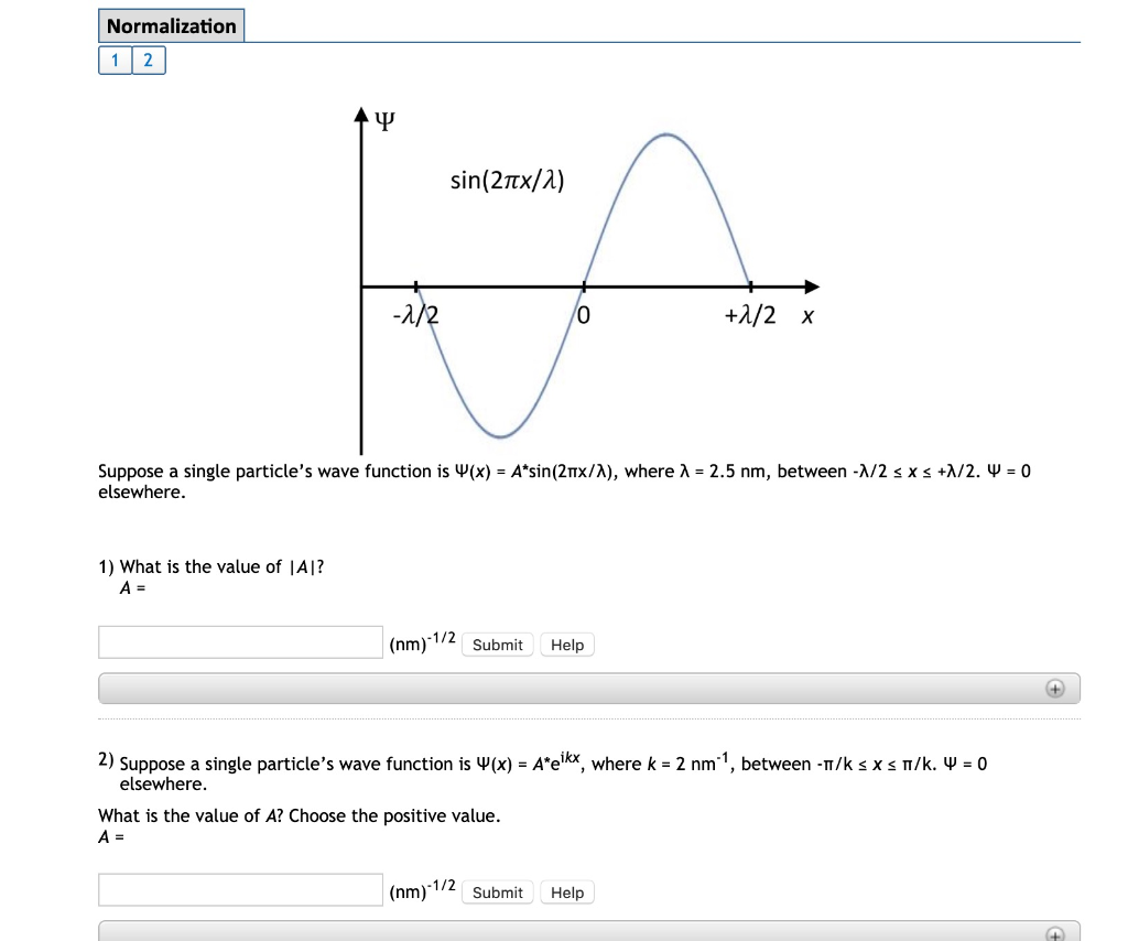 Solved Normalization 12 sin(2x/2) +1/2 x Suppose a single | Chegg.com