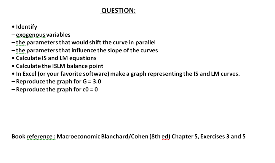 Solved Exercises: IS-LM closed economy 1. Consider the | Chegg.com