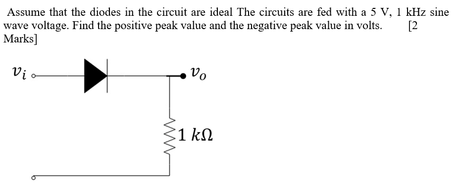 Solved Assume that the diodes in the circuit are ideal The | Chegg.com