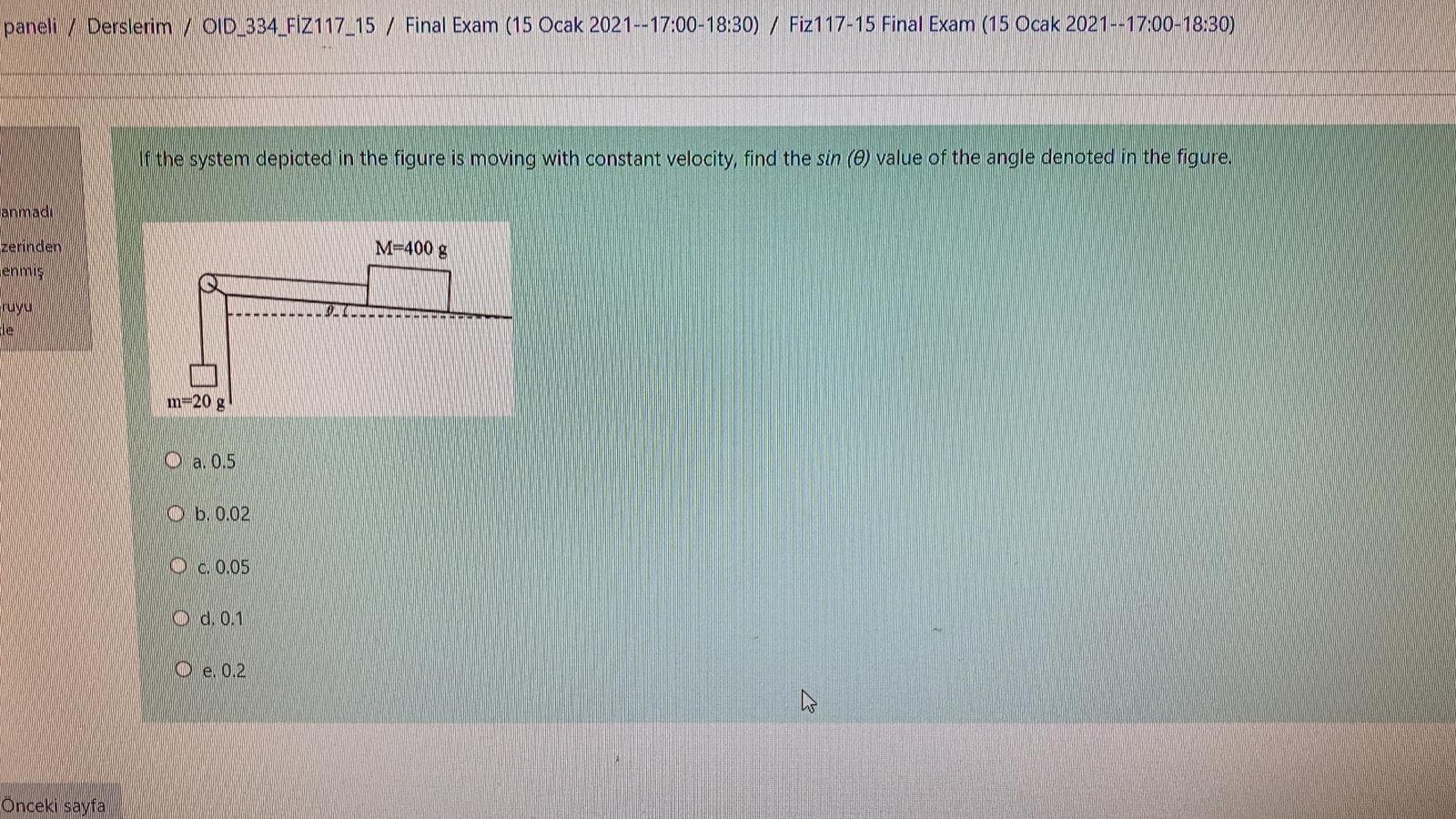 Solved If the system depicted in the figure is moving with | Chegg.com