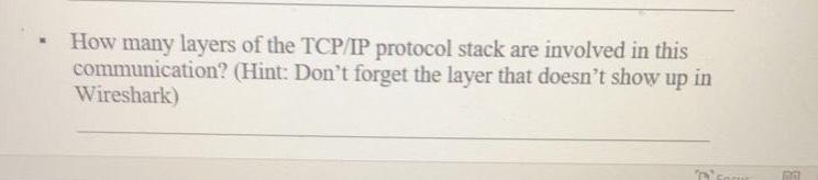 Solved • Find a packet showing an HTTP "GET" request. Answer | Chegg.com