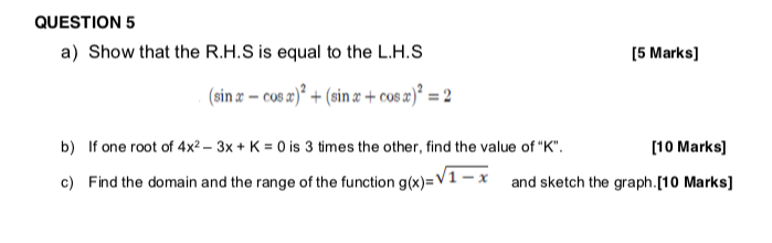 Solved A Given That θ Is Acute And That Cosec∅ 13 12 Find