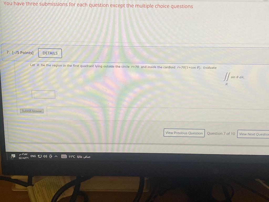 Solved You have three submissions for each question except | Chegg.com
