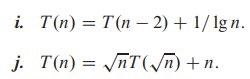 Solved 4-3 More recurrence examples Give asymptotic upper | Chegg.com