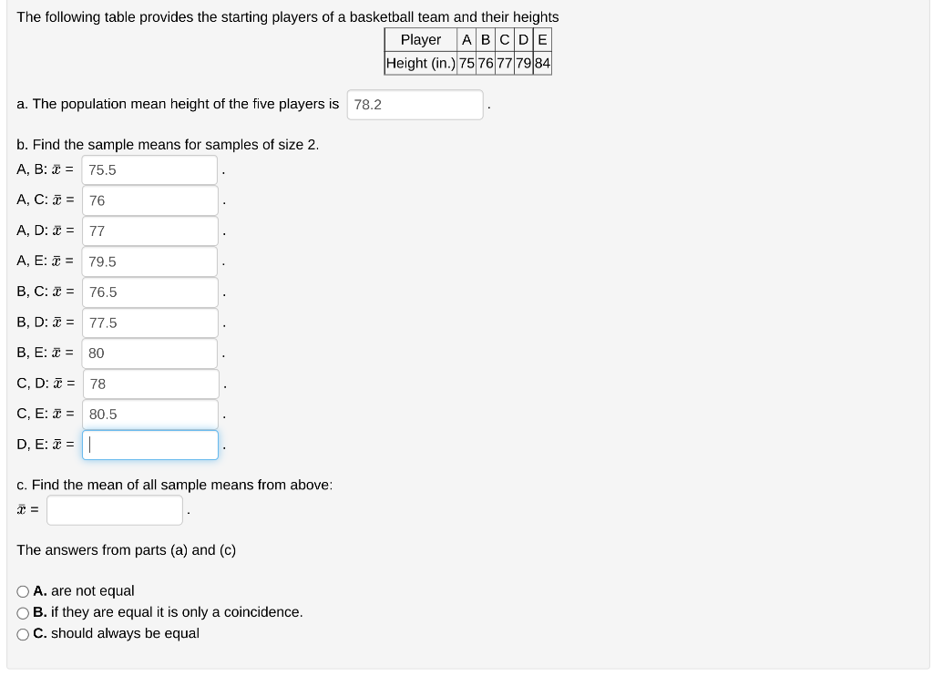 Solved The following table provides the starting players of | Chegg.com