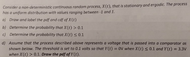 Solved Consider a non-deterministic continuous random | Chegg.com