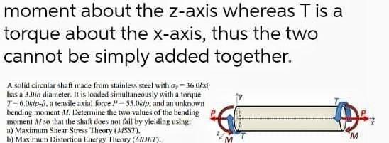 Solved moment about the z-axis whereas T is a torque about | Chegg.com