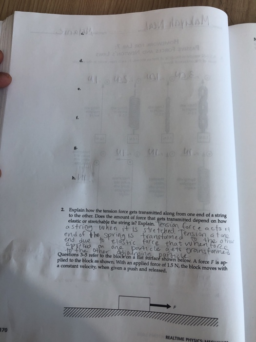 Solved HOMEWORK FOR LAB 7 PASSIVE FORCES AND NEWTON'S s LAws | Chegg.com