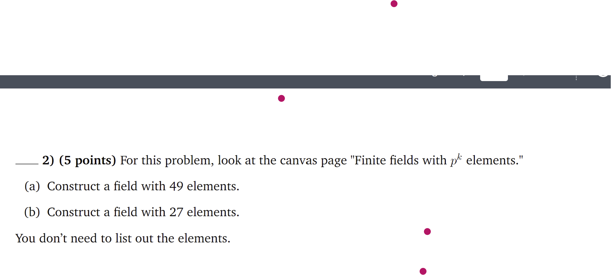 Solved 2 5 Points For This Problem Look At The Canvas 