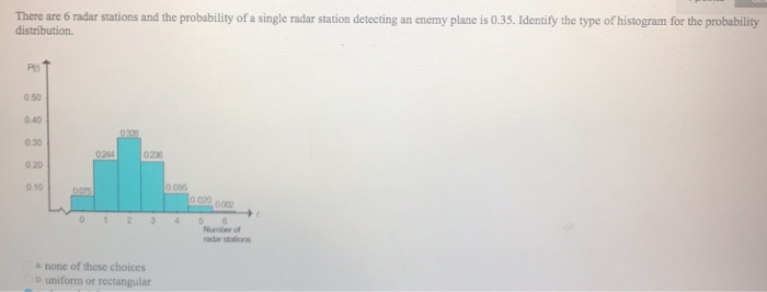 Solved There are 6 radar stations and the probability of a | Chegg.com Solved There are 6 radar stations and the probability of a | Chegg.com