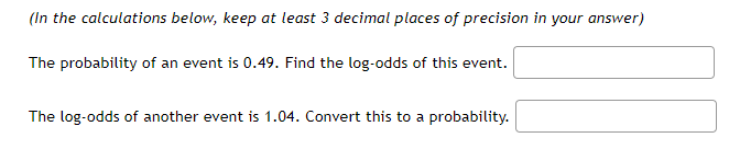 Solved (In the calculations below, keep at least 3 decimal | Chegg.com