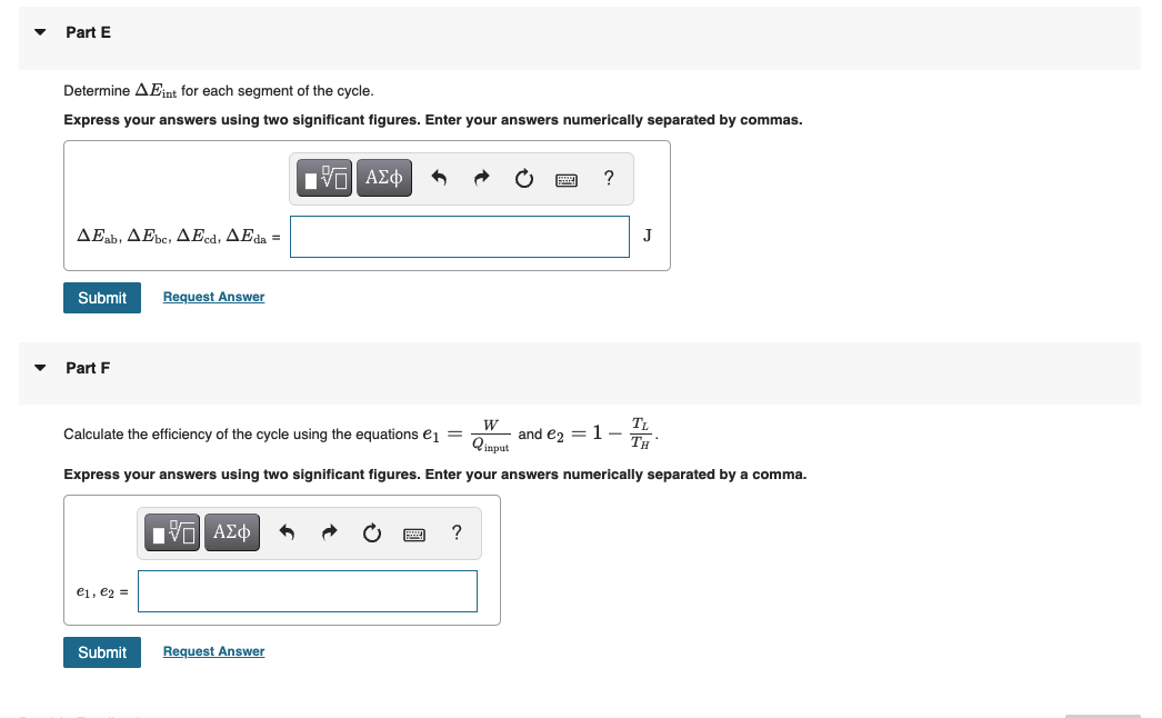 Solved One mole of monatomic gas undergoes a Carnot cycle | Chegg.com