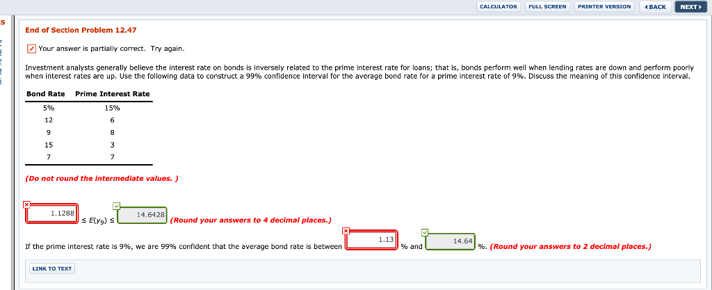 Solved CALCULATOR FULL SCREEN PRINTER VERSION 4 BACK NEXT s | Chegg.com