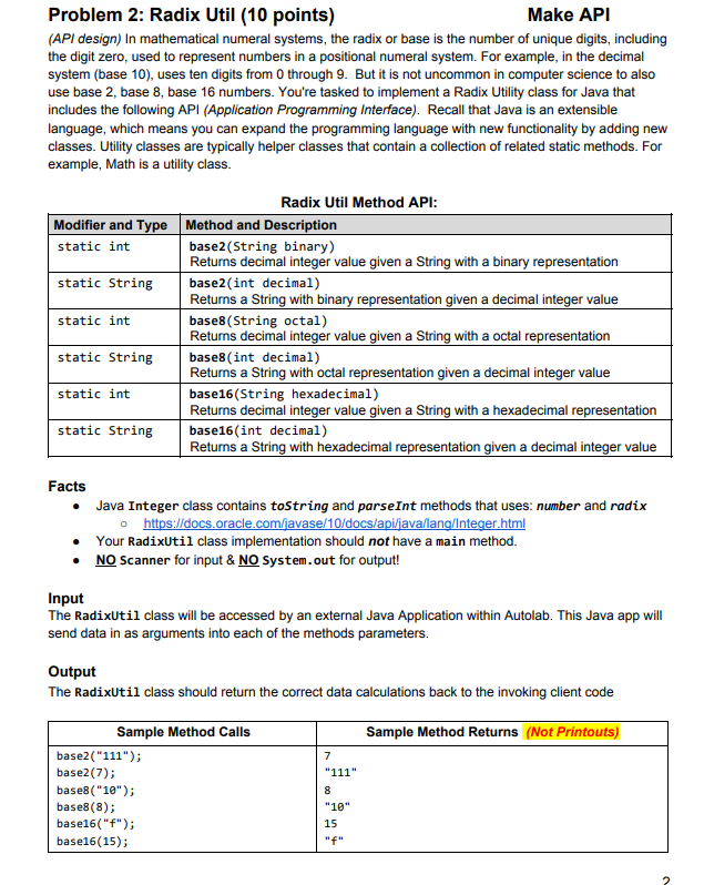 Solved This is a Java Question and should for the most part | Chegg.com