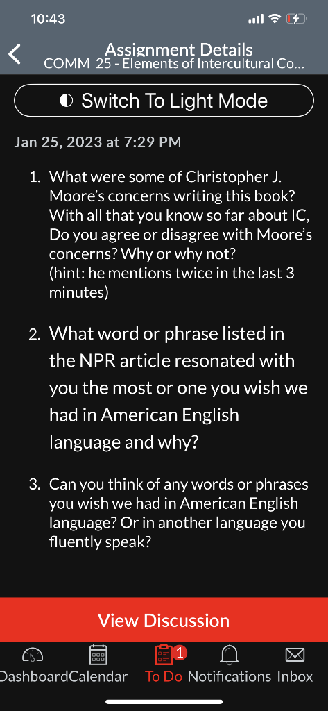 Assignment Details COMM 25 - Elements of | Chegg.com
