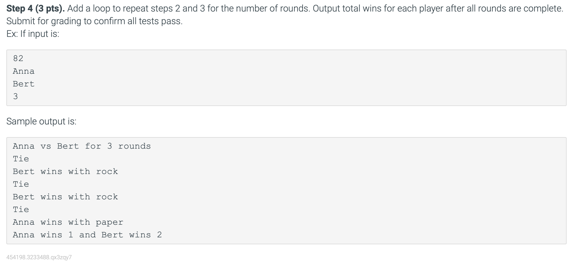 Solved Program Specifications Write a program to play an | Chegg.com