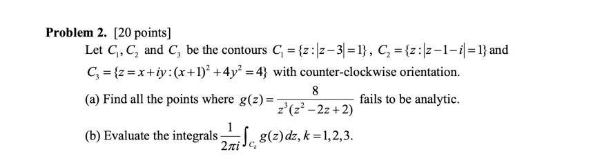 Solved Problem 2. [20 points] Let C, C, and C, be the | Chegg.com