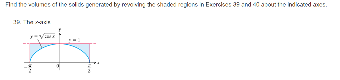 Solved Find the volumes of the solids generated by revolving | Chegg.com