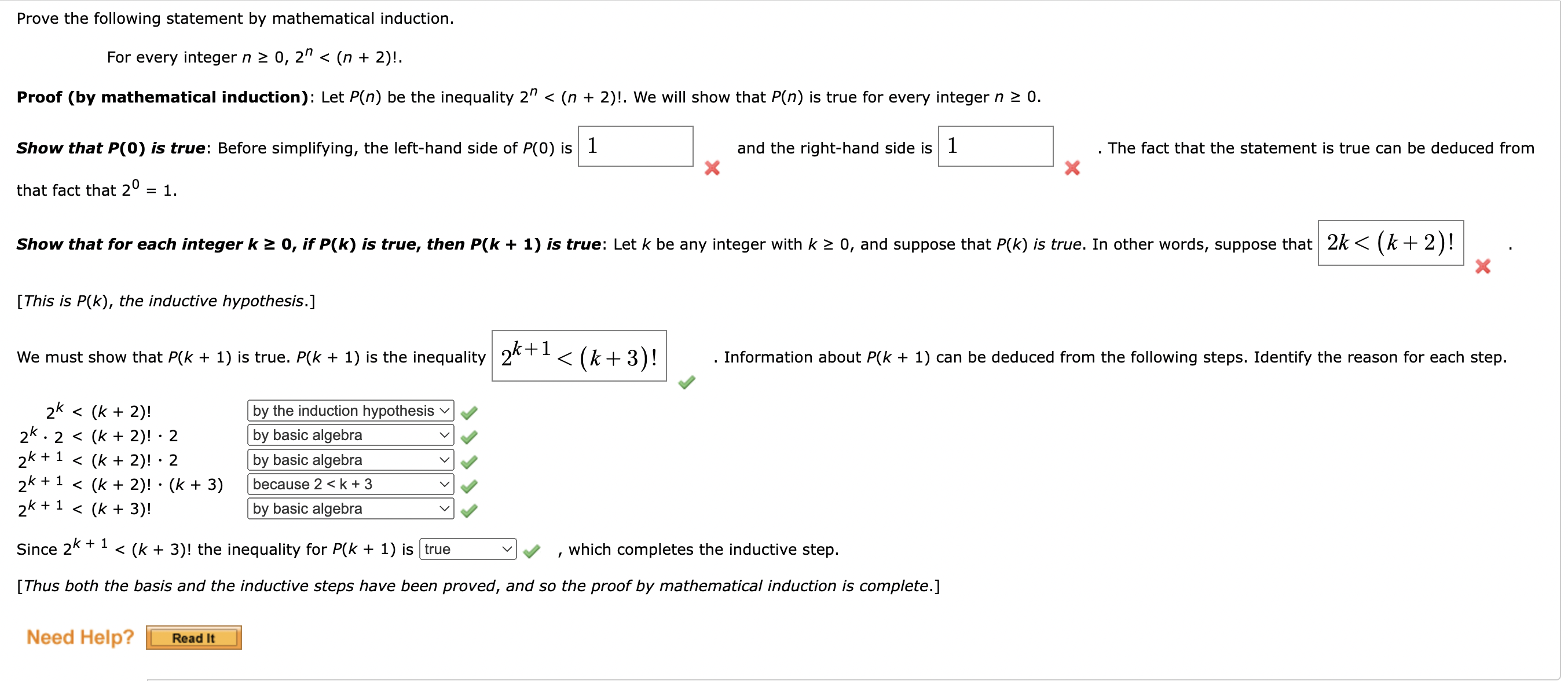 Solved Prove the following statement by mathematical | Chegg.com