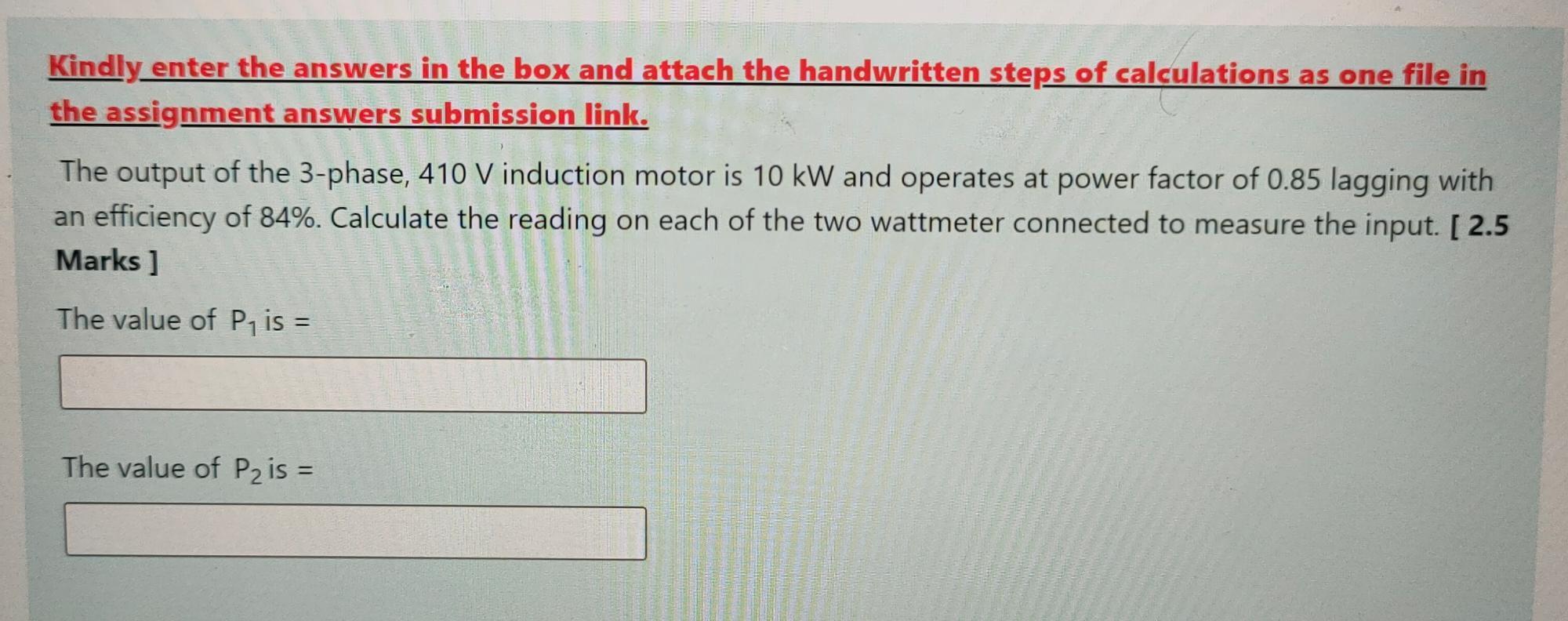 Solved Kindly enter the answers in the box and attach the | Chegg.com