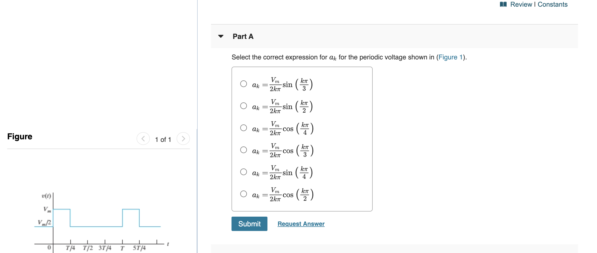 Solved Review | Constants Part A Select the correct | Chegg.com