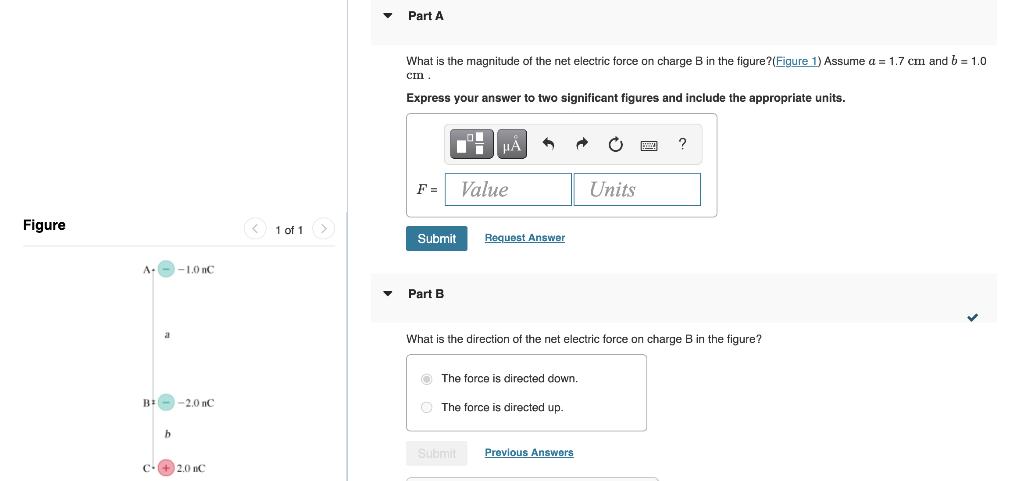 Solved Part A What is the magnitude of the net electric | Chegg.com