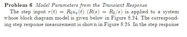 Solved Problem 6 Model Parameters from the Transient | Chegg.com