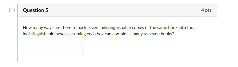 Solved How many ways are there to pack seven | Chegg.com