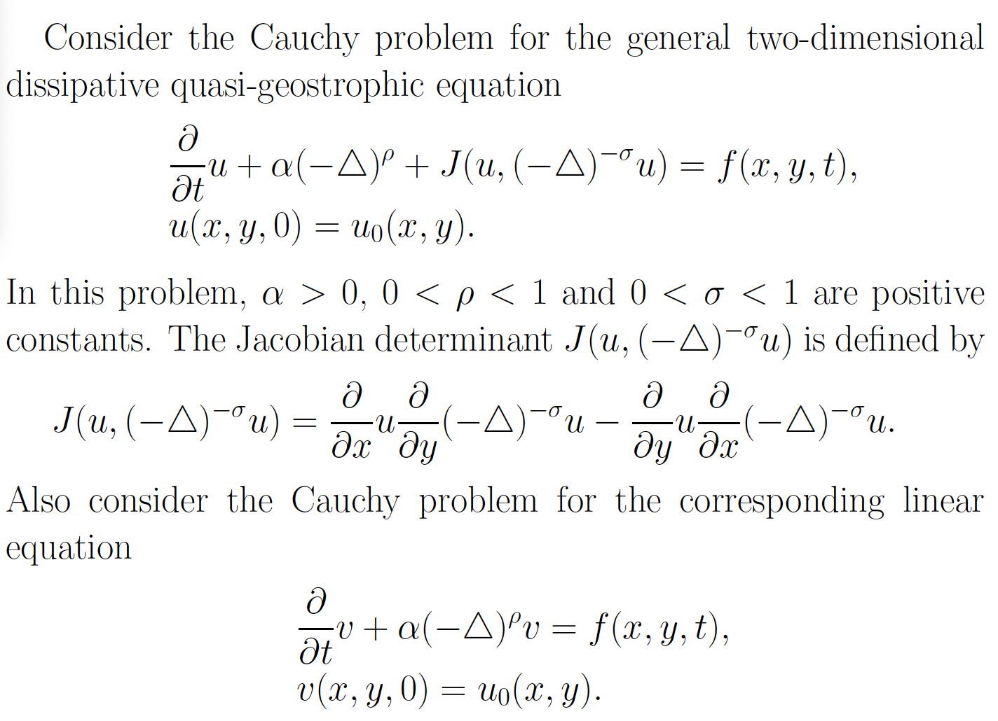 Solved If I have energy eq (3) above that from the 2D Cuachy | Chegg.com