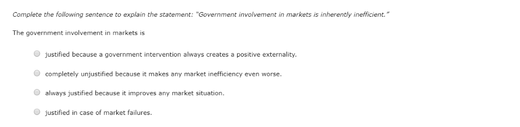 Solved Complete the following sentence to explain the | Chegg.com